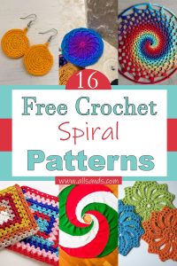 16 Free Crochet Spiral Patterns - All Sands