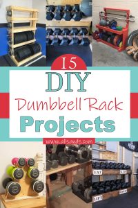 15 DIY Dumbbell Rack Projects For Weight Lifting - All Sands
