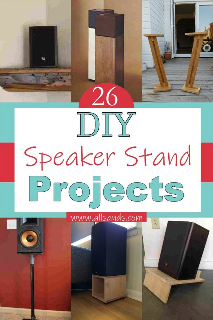 26 Diy Speaker Stand Ideas For Stereo Room All Sands