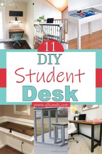 11 DIY Student Desk Plans Easy & Cheap - All Sands