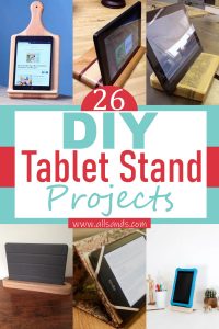 26 DIY Tablet Stand Projects For Kitchen And Study Room - All Sands
