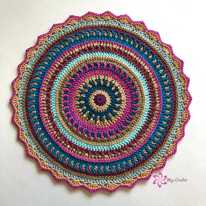 15 Free Crochet Mandala Patterns For Ultimate Decor done - All Sands