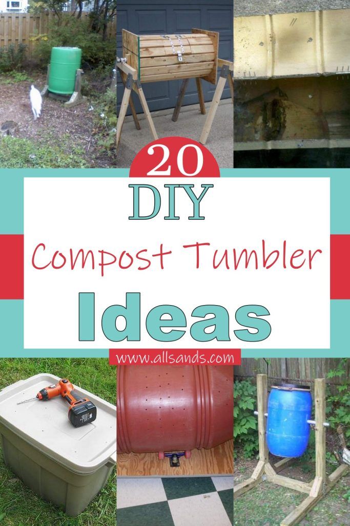 20 Diy Compost Tumbler Ideas For Gardening Experts All Sands