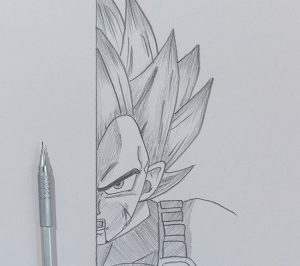 13 Easy Vegeta Drawings With Guide - All Sands