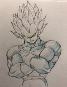 13 Easy Vegeta Drawings With Guide - All Sands